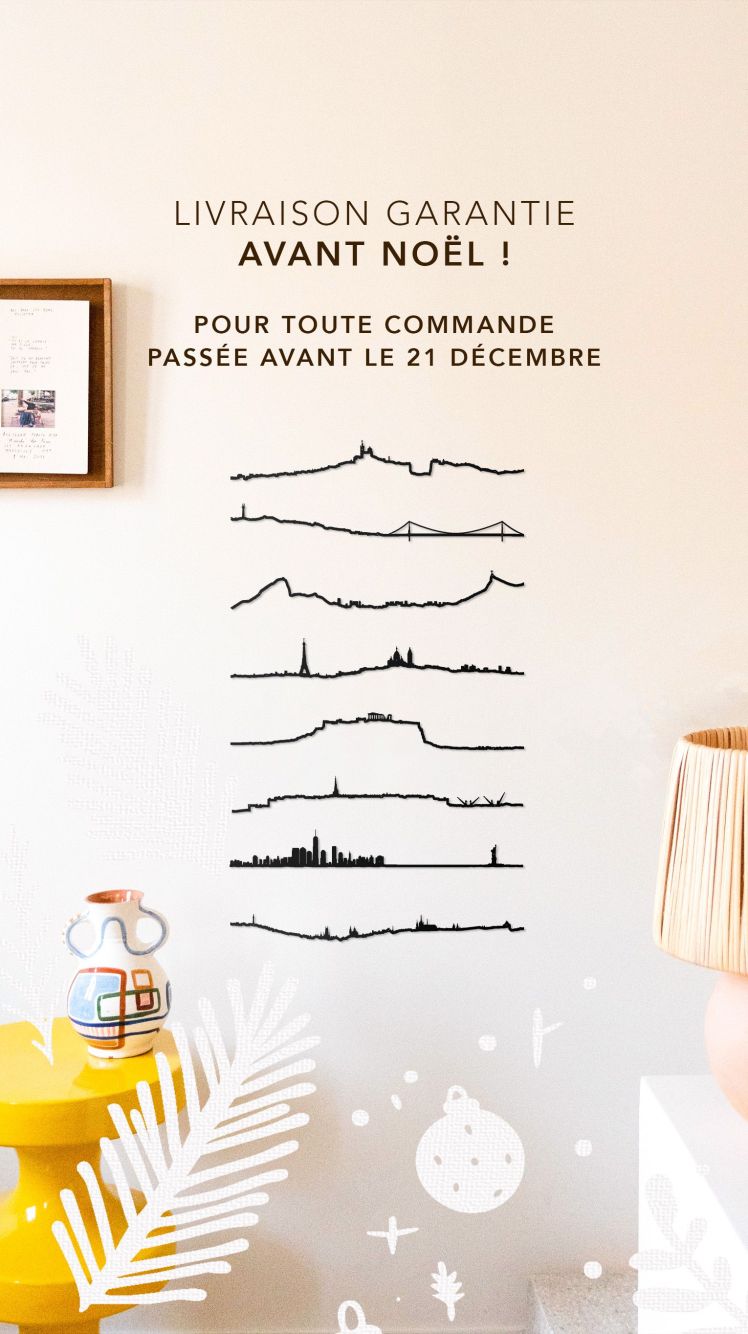 Décorations murales en métal crées et fabriquées en France | The Line